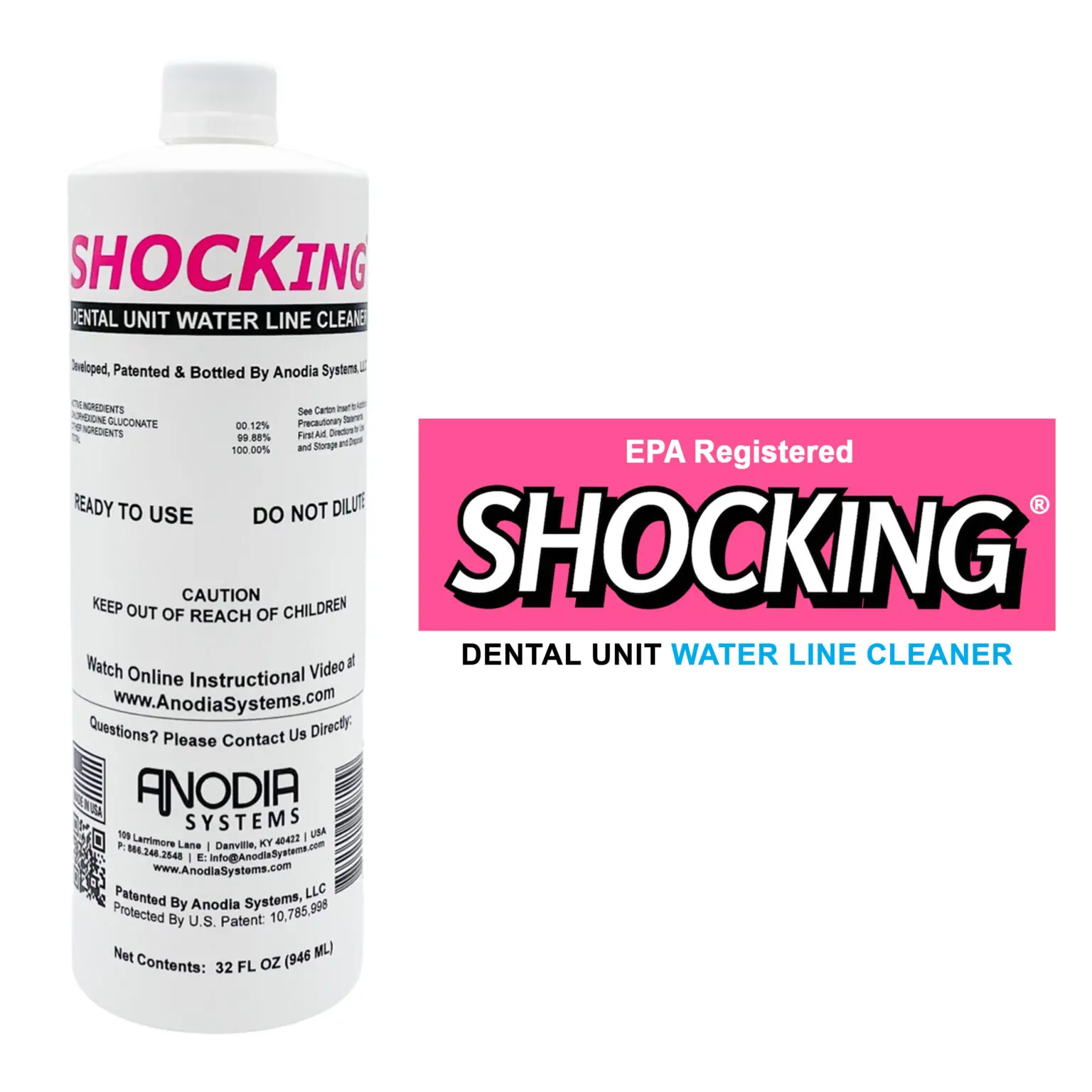 Shocking® Dental Unit Waterline Cleaner - Anodia Systems, LLC Dental ...